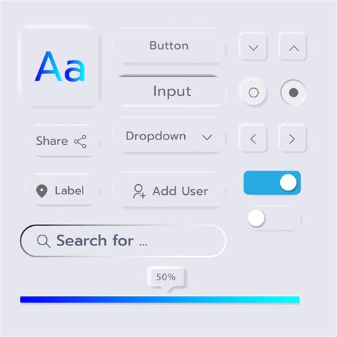 Premium Vector 3d Neumorphism Soft Ui Design 3d Buttons