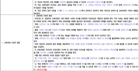 초등임용 2022 개정 교육과정 총론 자료 공유 네이버 블로그