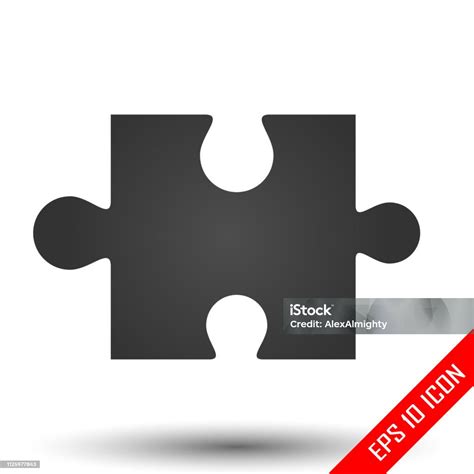 Puzzle Icon Simple Flat Logo Of Puzzle Sign On White Background Vector Illustration Stock Puzzle Icon Simple Flat Logo Of Puzzle Sign On White Background Vector Illustration Stock