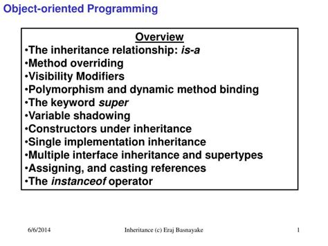 Ppt Object Oriented Programming Powerpoint Presentation Free