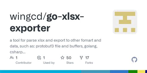 GitHub Wingcd Go Xlsx Exporter A Tool For Parse Xlsx And Export To