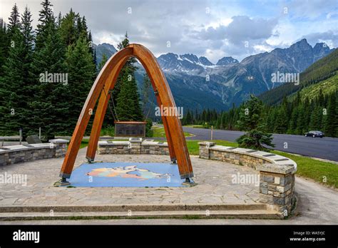 The Arch At Trans Canada Highway Monument Rogers Pass National Historic Site Glacier National