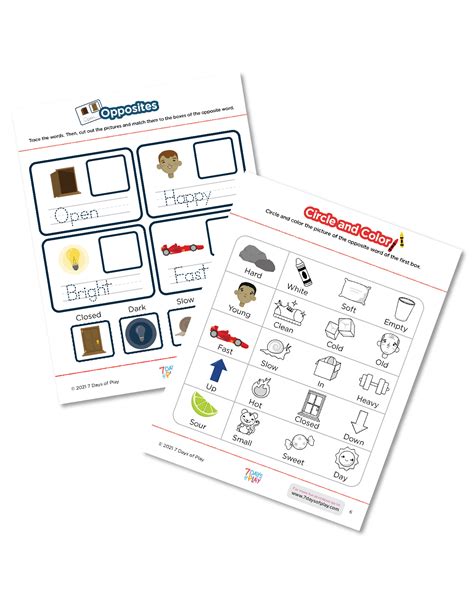 Matching Opposites Worksheet Twisty Noodle Worksheets Library
