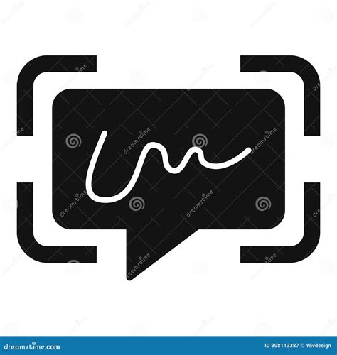 Handwriting Identification Message Icon Simple Vector Check Data Stock Vector Illustration Of