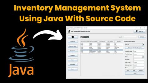 Inventory Management System Java With Source Code Gui Graphical User