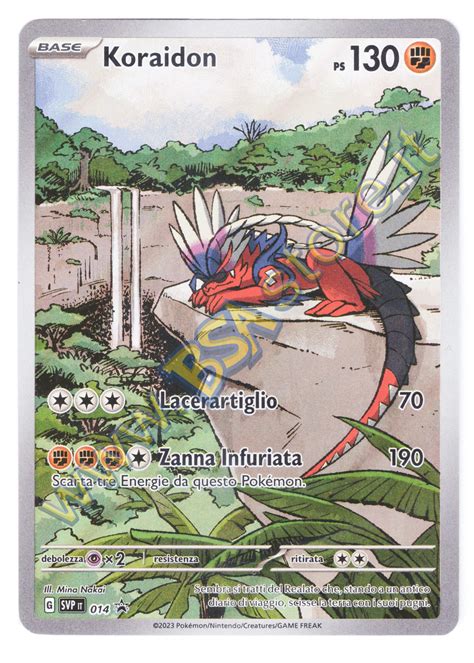 Koraidon Svp 014 Illustrazione Rara Ita Mint Sigillata Promo Sca