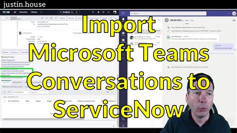 Import Microsoft Teams Conversations To Servicenow Justins House