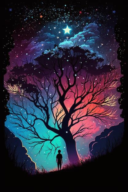 Premium Photo The Tree Of Life Is A Star