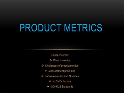 product metrics