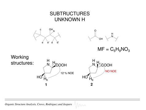 ppt solving unknown structures using nmr powerpoint presentation