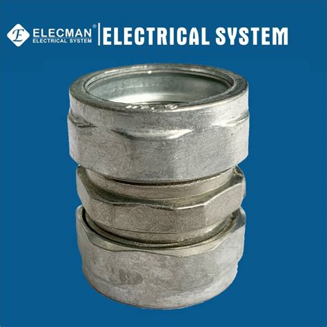 China Zinc EMT Compression Coupling Manufacturers Suppliers Factory Wholesale Price ELECMAN
