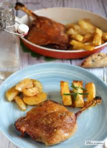 Receta De Confit De Pato Con Patatas Fritas En Su Grasa Y Peras