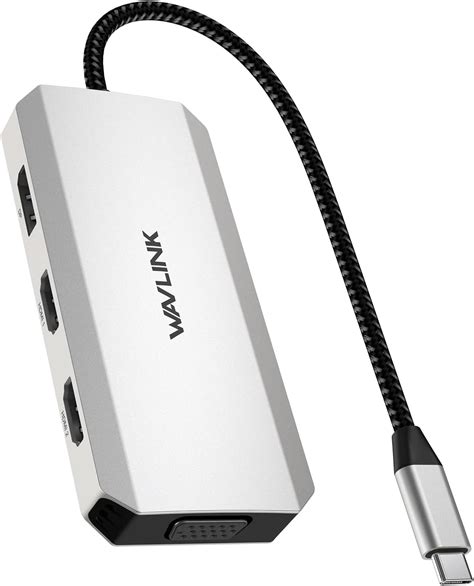 Wavlink Usb C And Usb3 0 To Dual 4k Displayport And Hdmi Adapter Displaylink Dual 4k