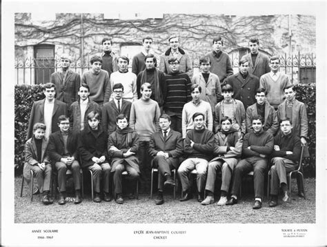 Photo De Classe De 1967 Collège Colbert Copains Davant