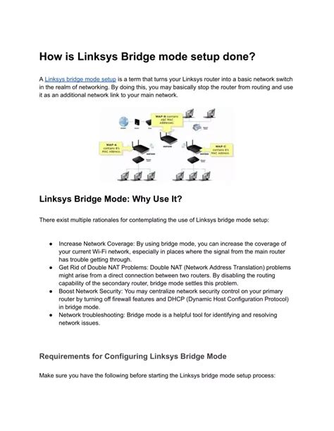 Ppt How Is Linksys Bridge Mode Setup Done Powerpoint Presentation Free Download Id12963554