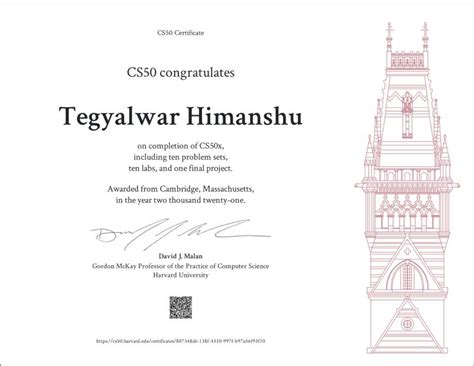 Himanshu Tegyalwar On Linkedin Cs50 Cs50x Programming C Python3 Webdevelopment