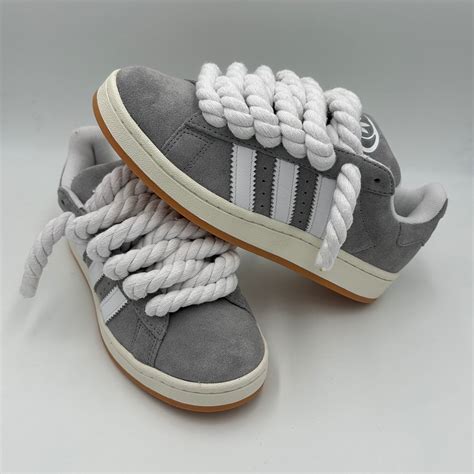 Adidas Campus 00s Grey Rope Laces” White Ev8 Style
