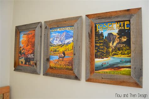 DIY Rustic Frames Now And Then Design