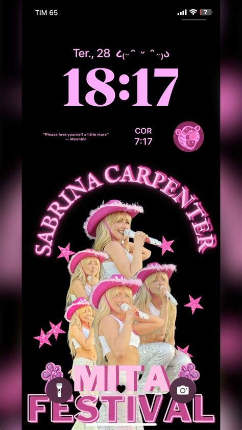 Sabrina Carpenter Ios Wallpaper Pink