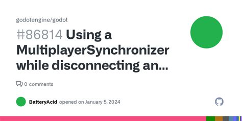 Using A Multiplayersynchronizer While Disconnecting An