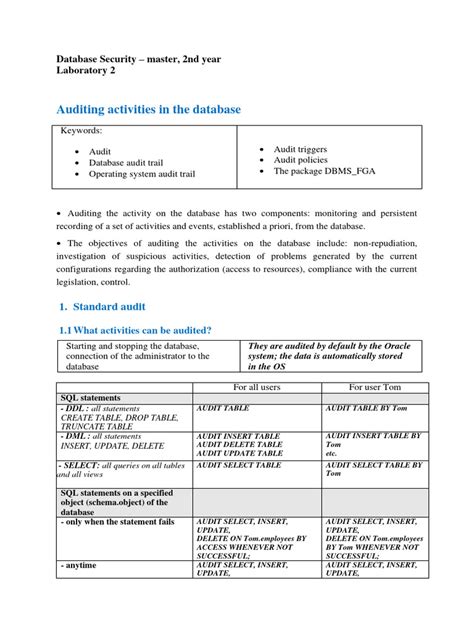 Lab2 Dbsecurity Pdf Databases Plsql