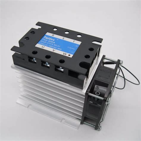 Twidec Temperature Control Relay Three Phase Solid State Relay SSR DA Relay A Aluminum