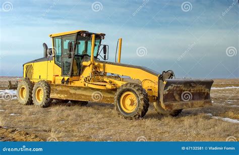 Motor Grader Civil Construction Improvement Base Road Work Motor Grader Civil Construction