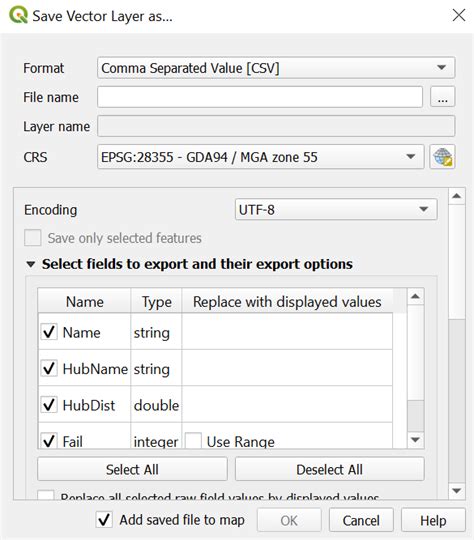 Pyqgis Calling Qgis Export Features Window Through A Python Plugin