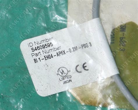 Turck Bi 1 Eh04 Ap6x 0 2m Psg 3 S4609595 Proximity Sensor Switch