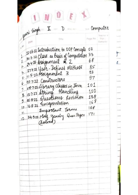 Icse Computer Applications Class X Handwritten Notes Pdf