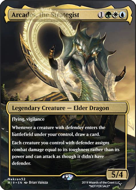 Arcades The Strategist Magic The Gathering Cards Mtg Altered Art