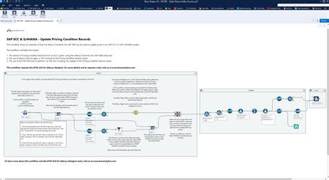 Sample Alteryx Workflow Sap Rpa Tool Update Pricing Condition Records Dvw Analytics