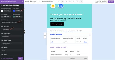 How To Customize WooCommerce ParcelPanel Order Tracking Emails With YayMail ParcelPanel Blog