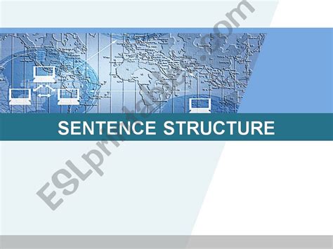 Esl English Powerpoints Sentence Structure
