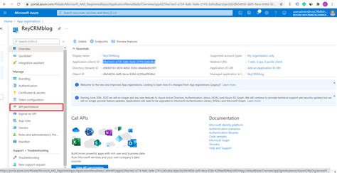 Registering Dynamics 365 Online Web Api With Azure Application Rey Dynamics Crm Blog