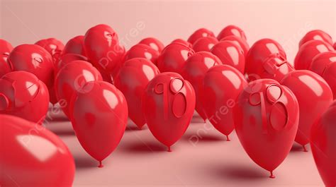 숫자가 적힌 빨간 풍선 99 장미 풍선 배경에 고립의 3d 그림 고화질 사진 사진 풍선 배경 일러스트 및 사진 무료 다운로드 Pngtree