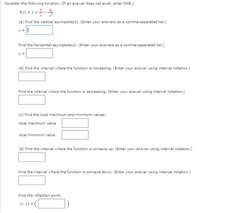 solved 2 4 consider the following function if an answer