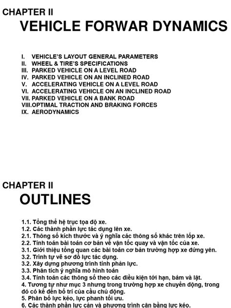 chapter ii vehicle forward dynamics pdf