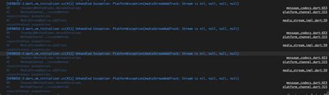 Flutter Webrtc Platformexceptionmediastream Addtrack Stream Is Null