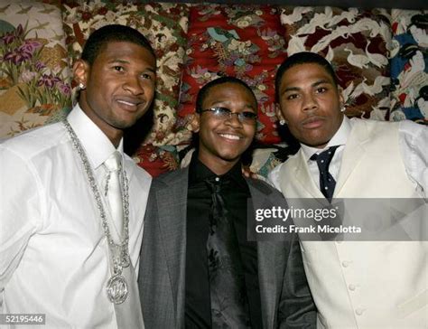 Usher His Brother James And Nelly Attend Ushers Private Grammy