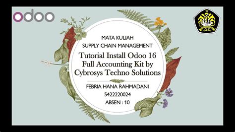 Tutorial Install Odoo 16 Full Accounting Kit By Cybrosys Techno Solutions Made With Clipchamp