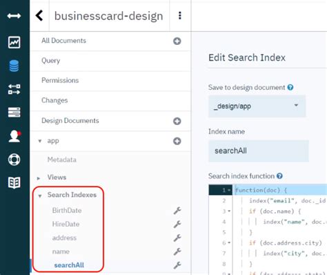 Couchdb How To To Create Search Index Submenu W V231 And Up Stack Overflow