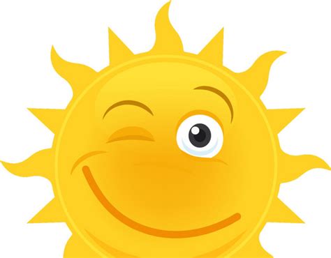 黄色太阳表情卡通素材 包站长