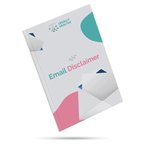 Email Disclaimer Template Legally Healthy