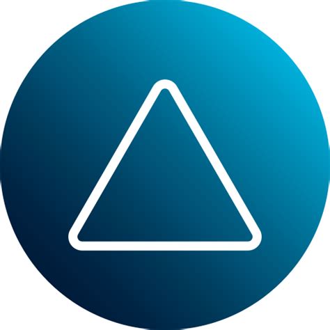 Triangle Generic Flat Gradient Icon