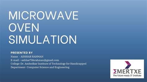 microwave oven emertxe internship project microcontroller picsimlab youtube