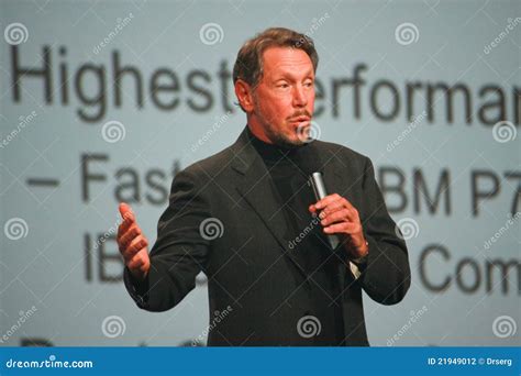 Larry Ellison Makes Speech At Oracle Openworld Editorial Photography Image Of Openworld