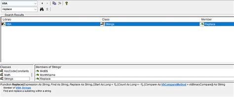 Glitch In Replace Function Object Browser Documentation Access World Forums