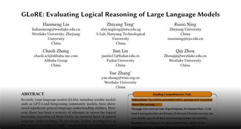 Evaluating The Logical Reasoning Of Large Language Models With Glore