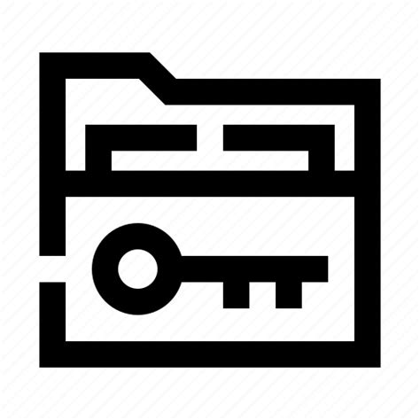 Folder Key Data Protection Access Information Security Icon Download On Iconfinder